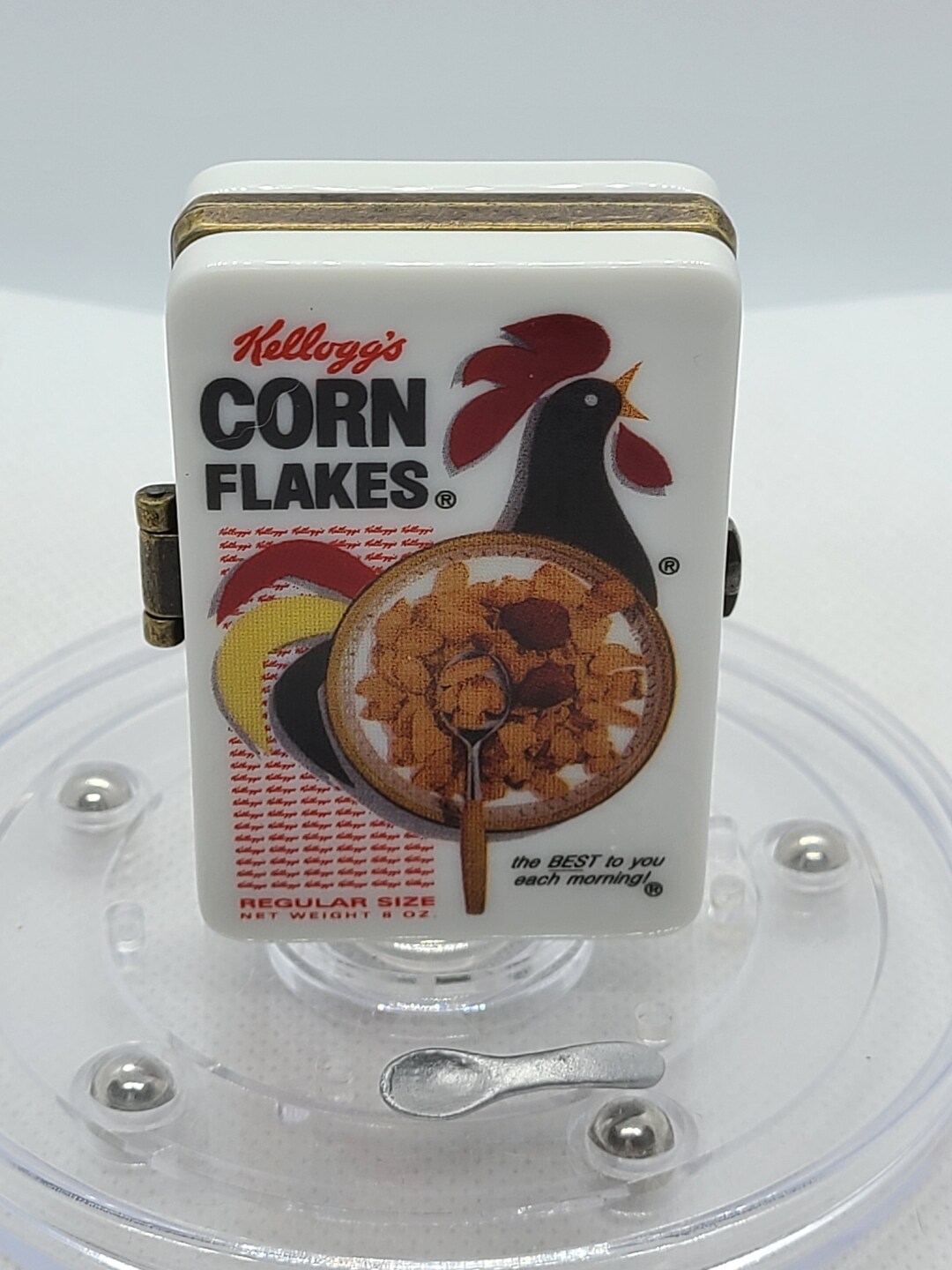 Kellogg's Corn Flakes Porcelain Hinged Box With Spoon Trinket. - Etsy