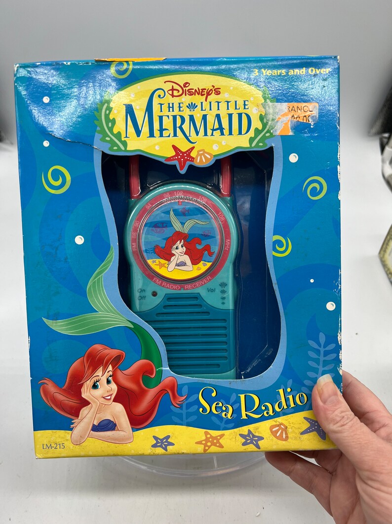 1990’s Disney’s the Little Mermaid Sea Radio With Box. - Etsy