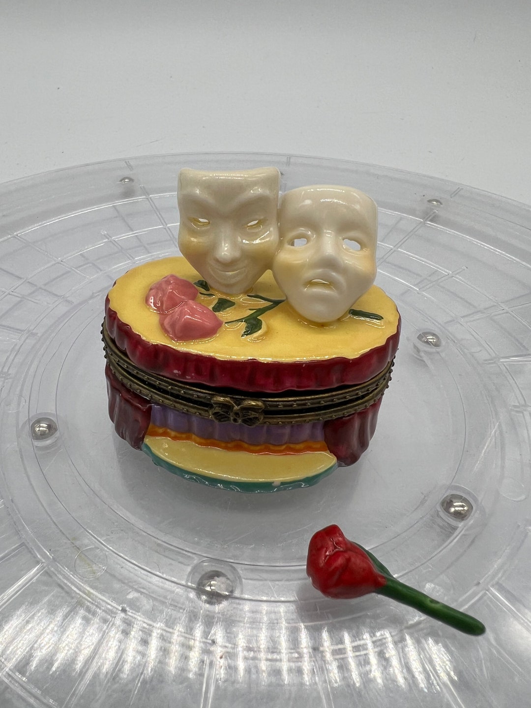 Fantom of the Opera PHB Porcelain Hinged Box With Rose Trinket. - Etsy