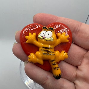 1980s Rare Garfield Valentine Themed Refrigerator Magnet | Etsy