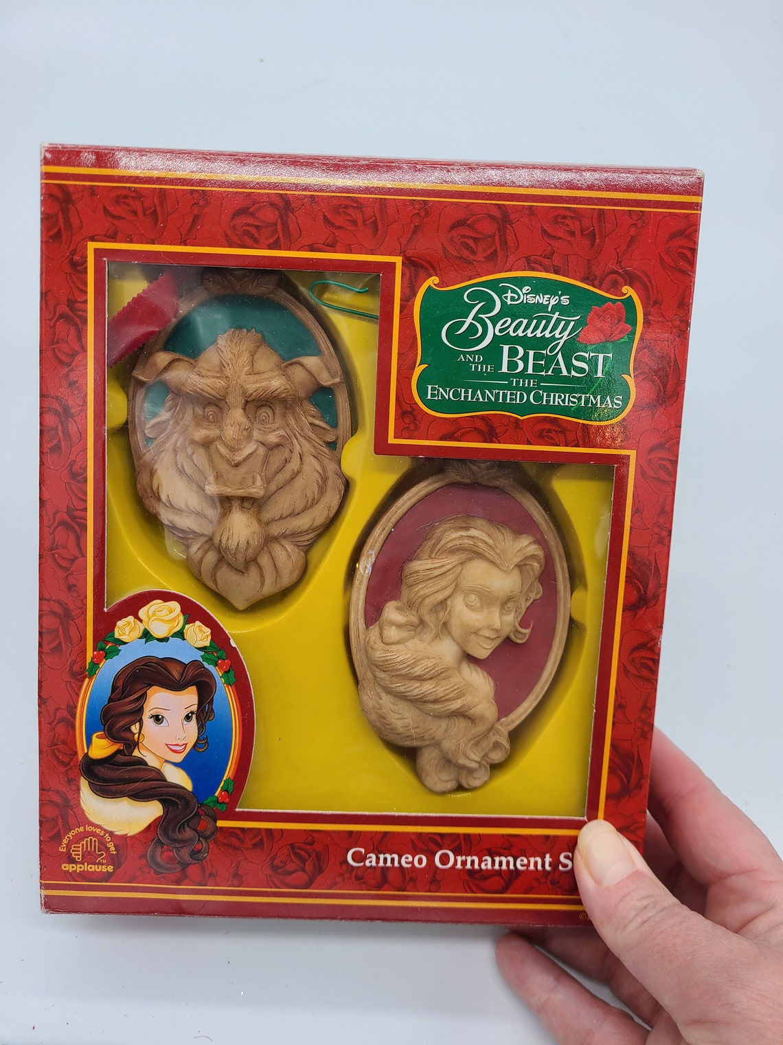 Vintage Disney's Beauty and the Beast Cameo Christmas Ornaments. - Etsy