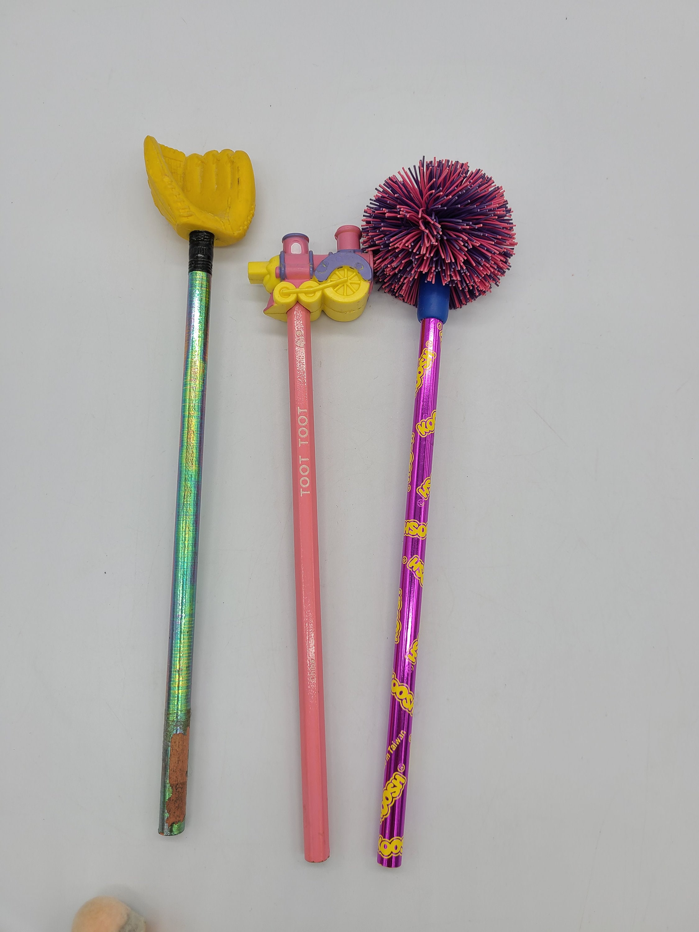 Vintage School Pencils With Amazing Toppers Sold Separately | Etsy