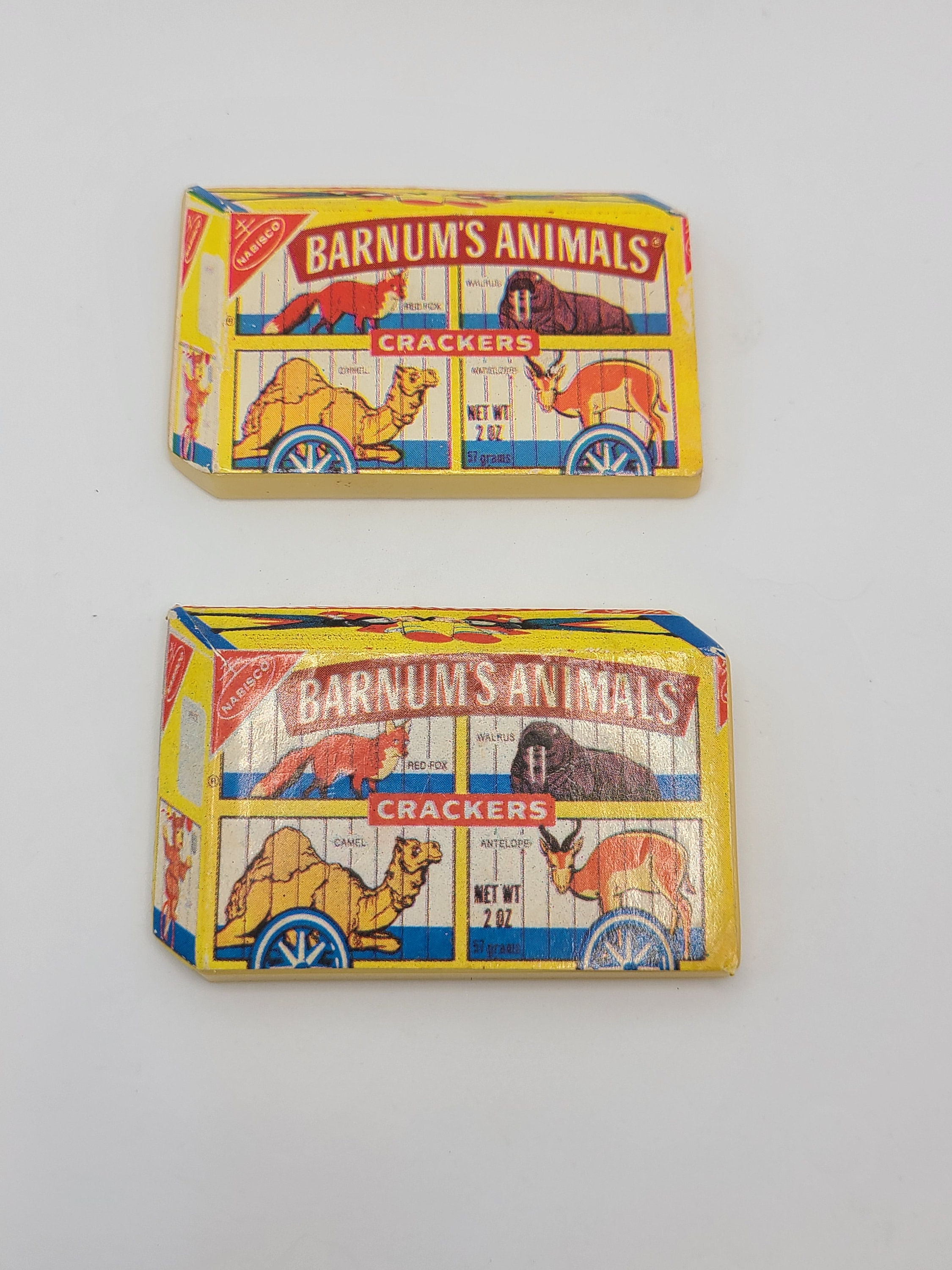 Vintage Barnum and Bailey Animal Crackers Refrigerator Magnets. Sold ...