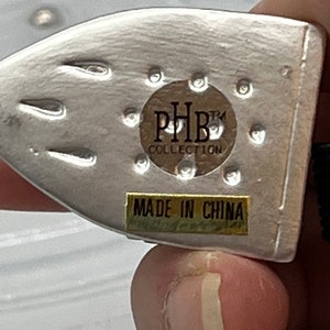 Vintage PHB Porcelain Hinged Box Iron With Starch Trinket. Has Original ...