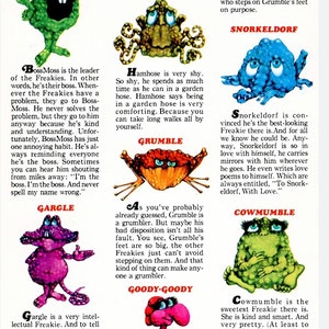Vintage Ralston Freakies Cereal Monster Refrigerator Magnet. Goody ...