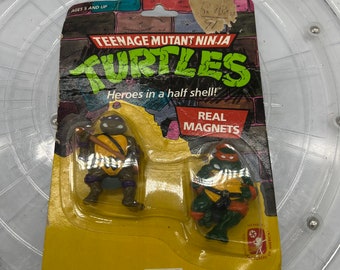 Vintage Teenage Mutant Ninja Turtles & Shredder Refrigerator Magnets ...