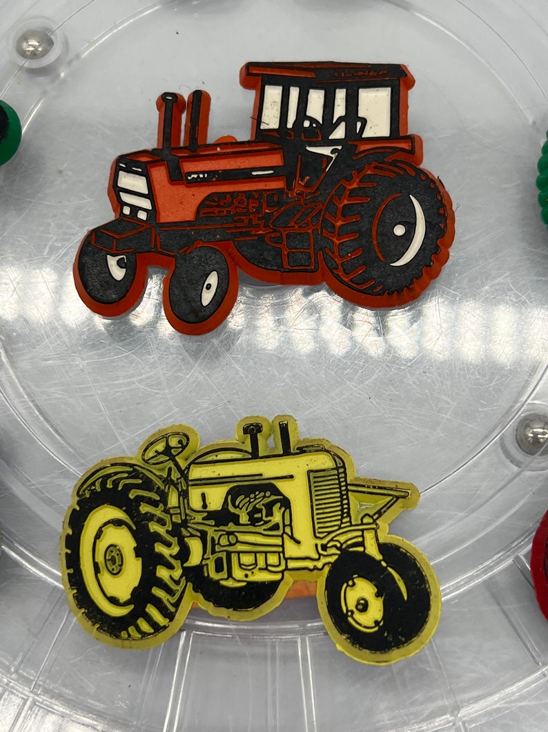 Rare Vintage Rubber 3D Tractor Refrigerator Magnets Sold - Etsy