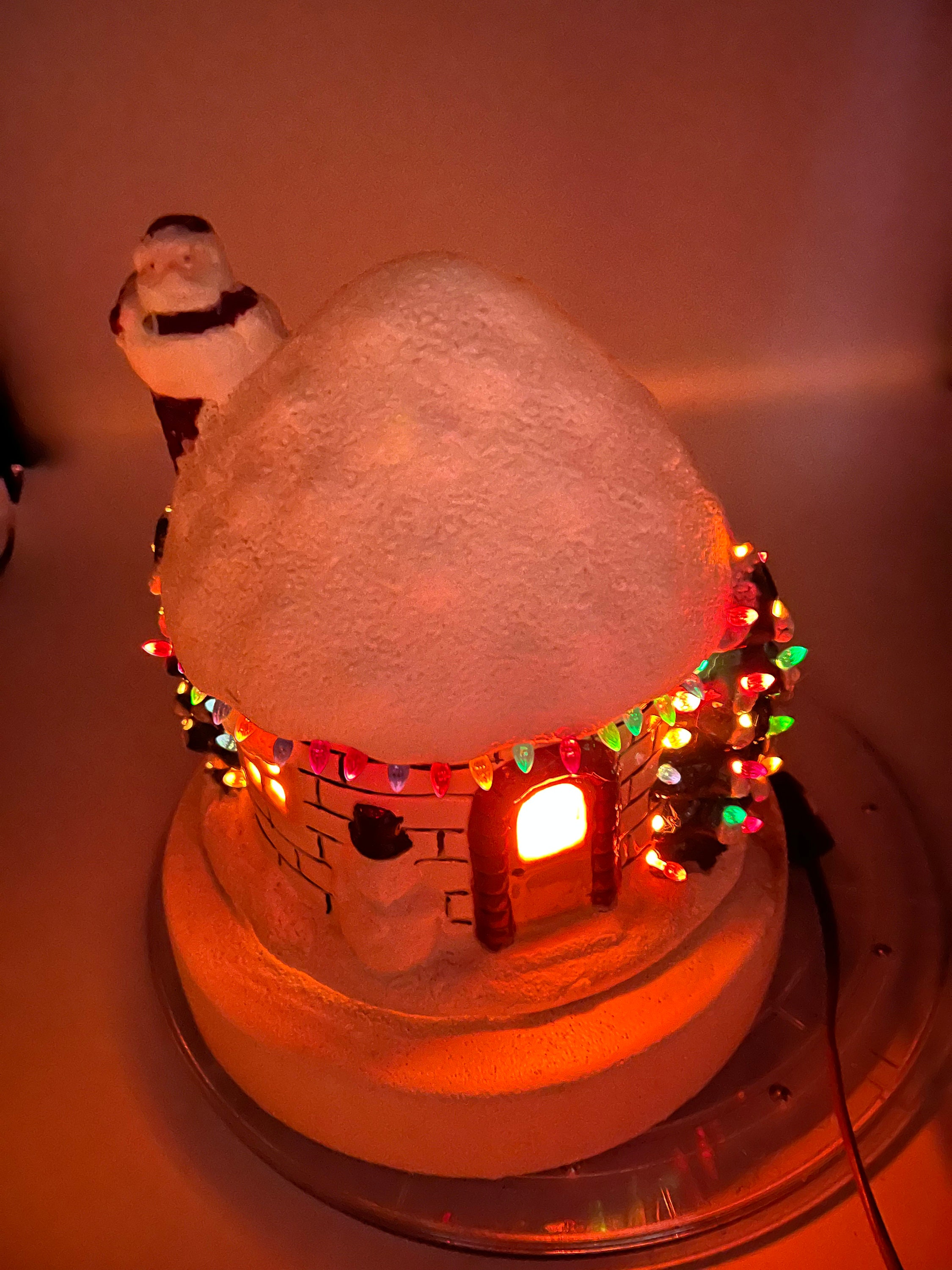 Vintage Christmas Dome Shaped Snow Village House Christmas - Etsy