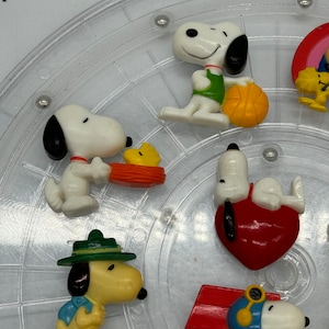 Vintage Peanuts Snoopy and Woodstock Refrigerator Magnets! Sold ...