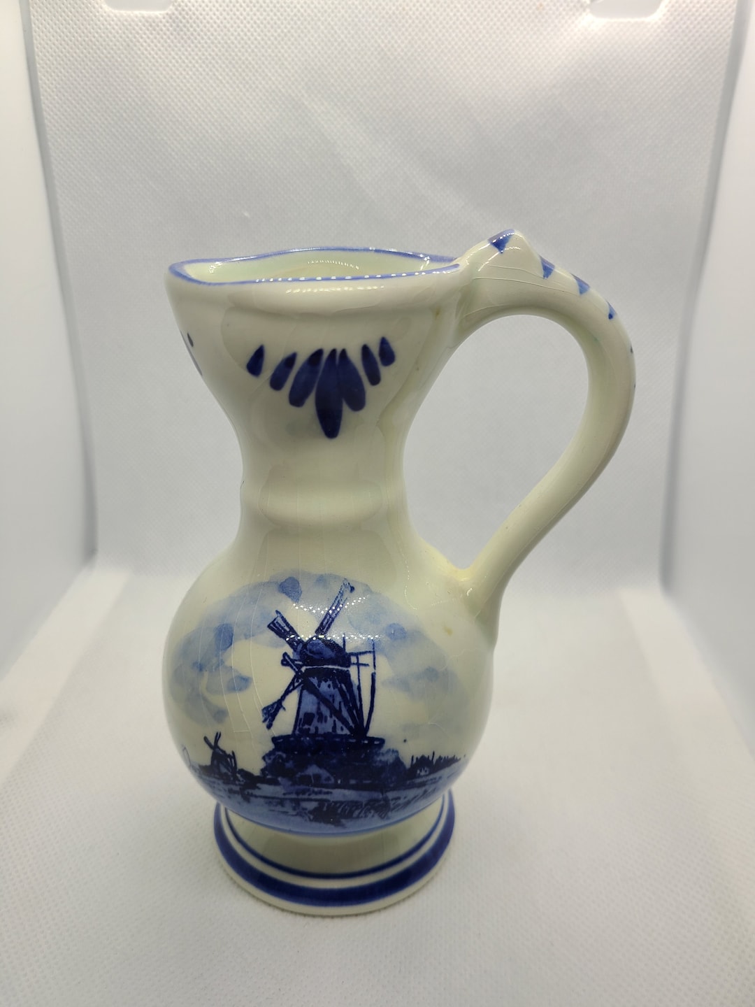 Vintage Miniature Delft Blue Vase - Etsy