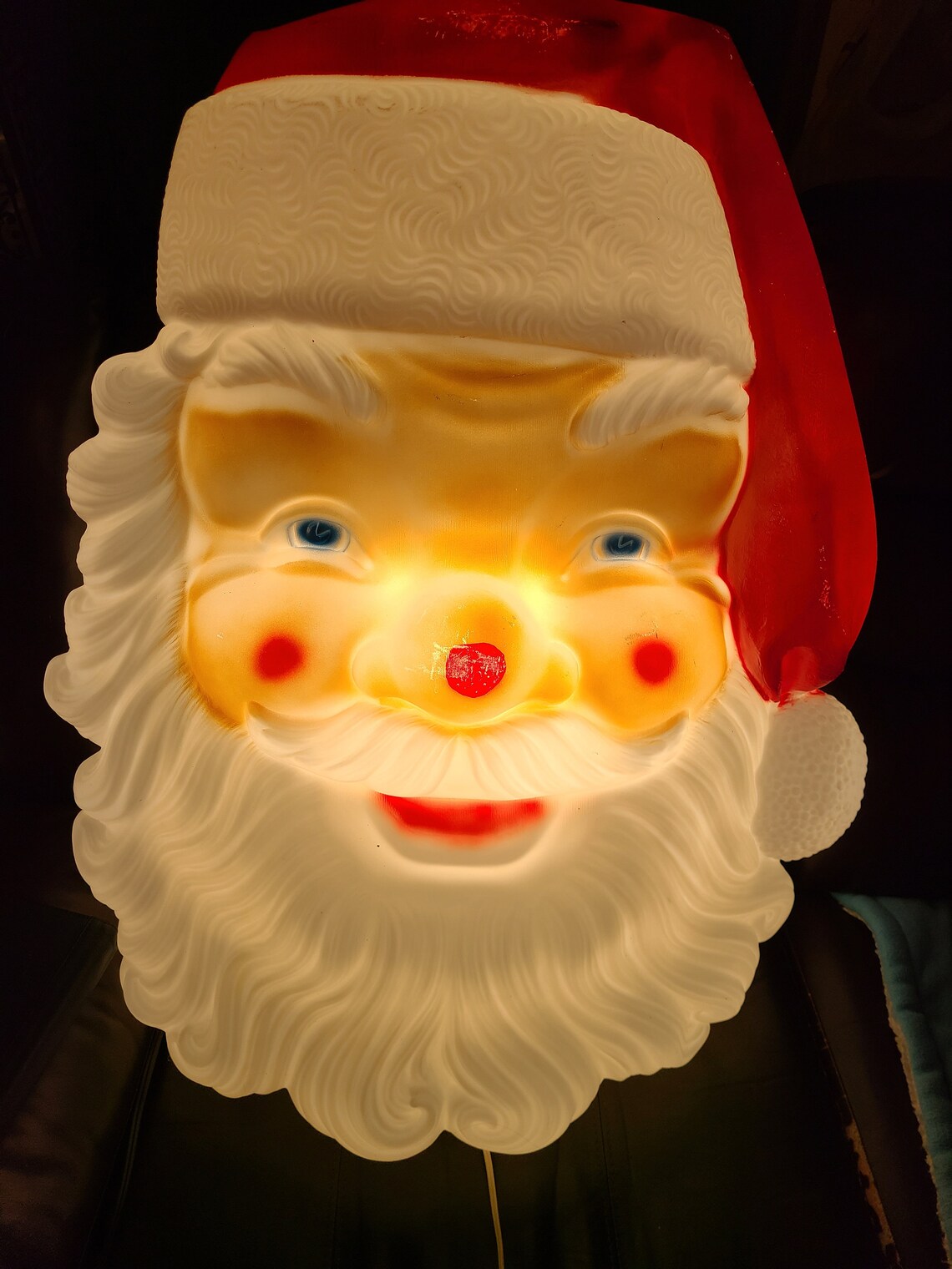 Huge Vintage Empire 32.5 Inch Tall Lighted Santa Head Blow - Etsy