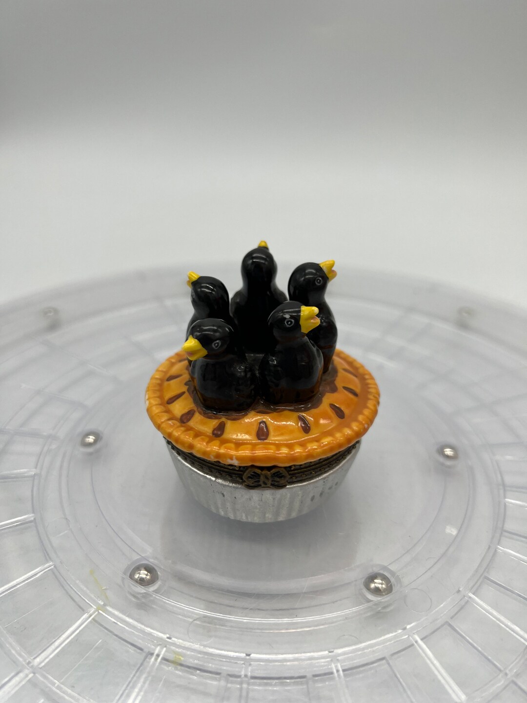 Crows in a Pie Porcelain Hinged Box. Trinket Box. - Etsy