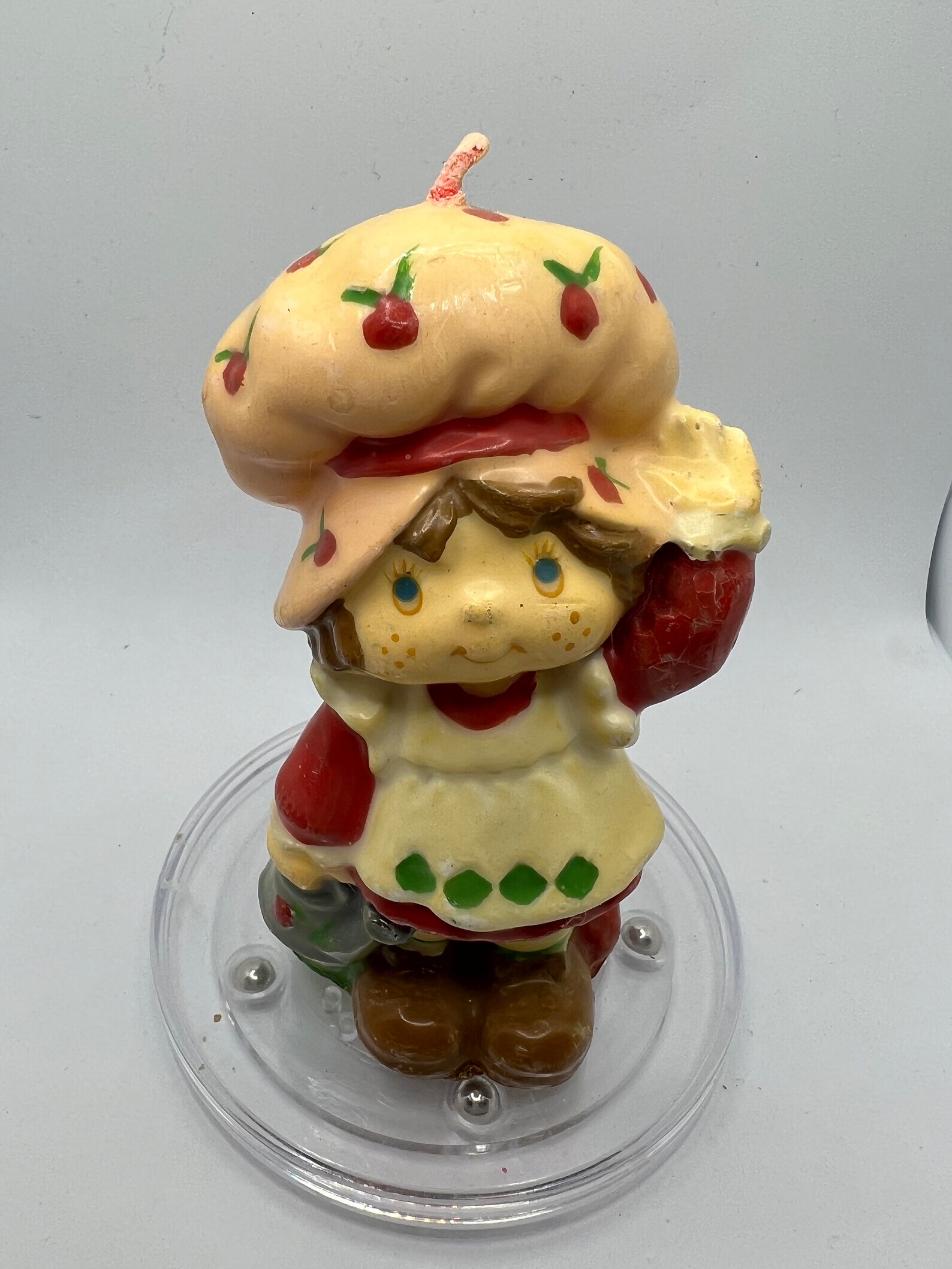 Vintage 3D Strawberry Shortcake Figure Candle. Never Used - Etsy