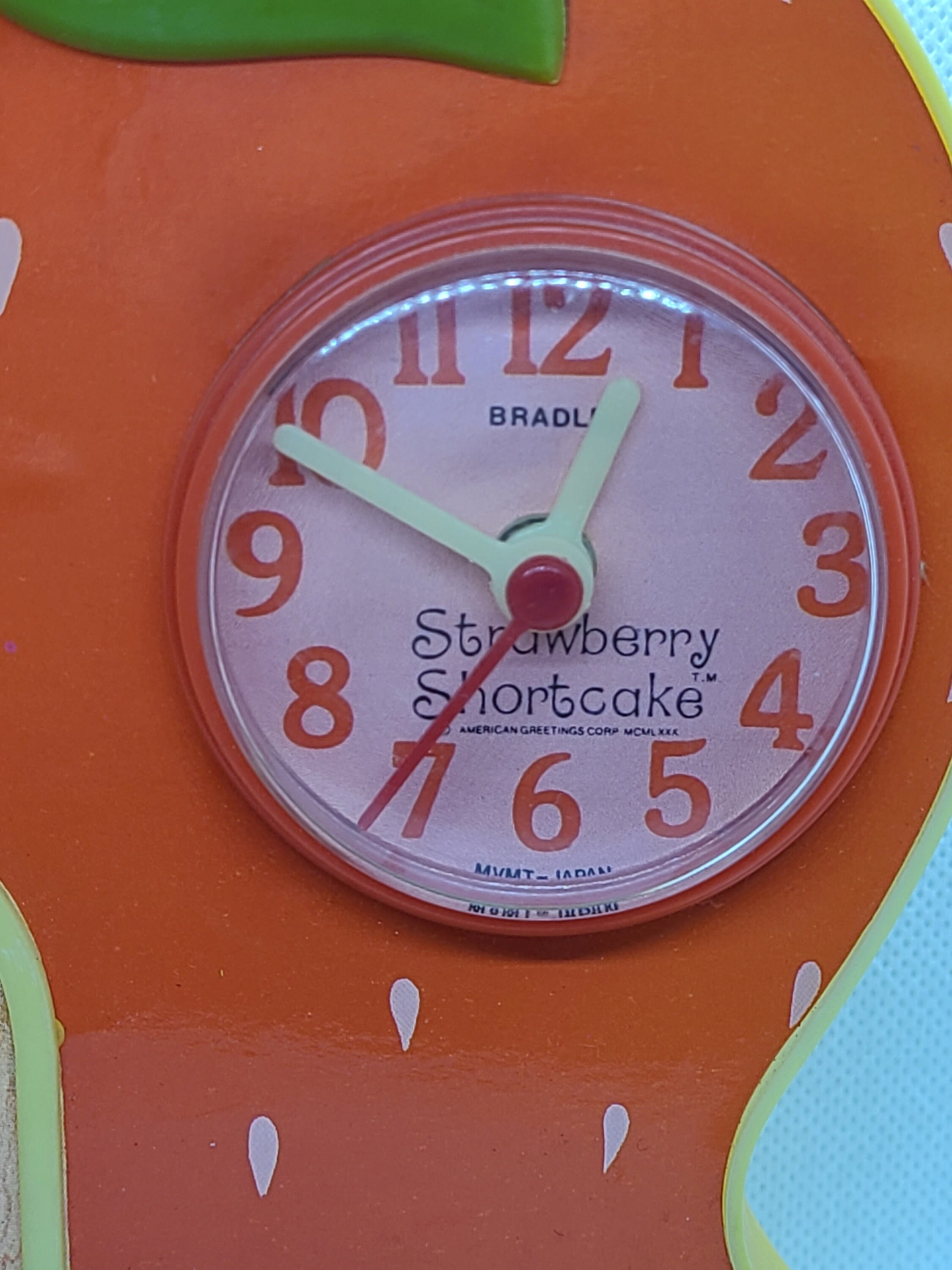 Vintage Strawberry Shortcake Bradley Clock. - Etsy Norway