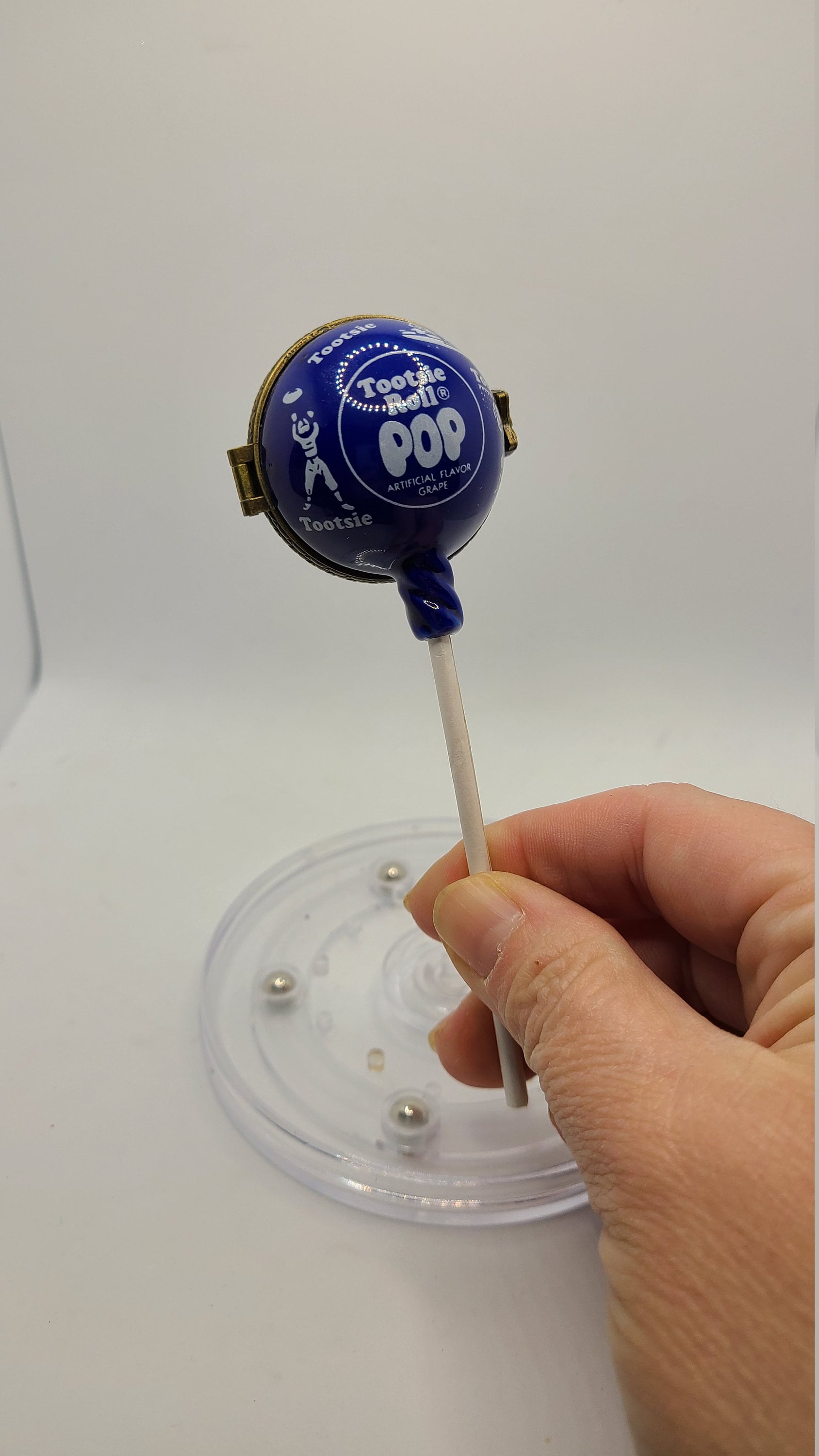 1998 Blue Tootsie Pop Porcelain Hinged Box With Original Box. | Etsy