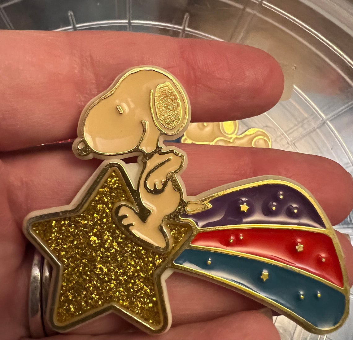 Vintage Snoopy Dog From Peanuts Cartoons Shiny Refrigerator Magnets ...