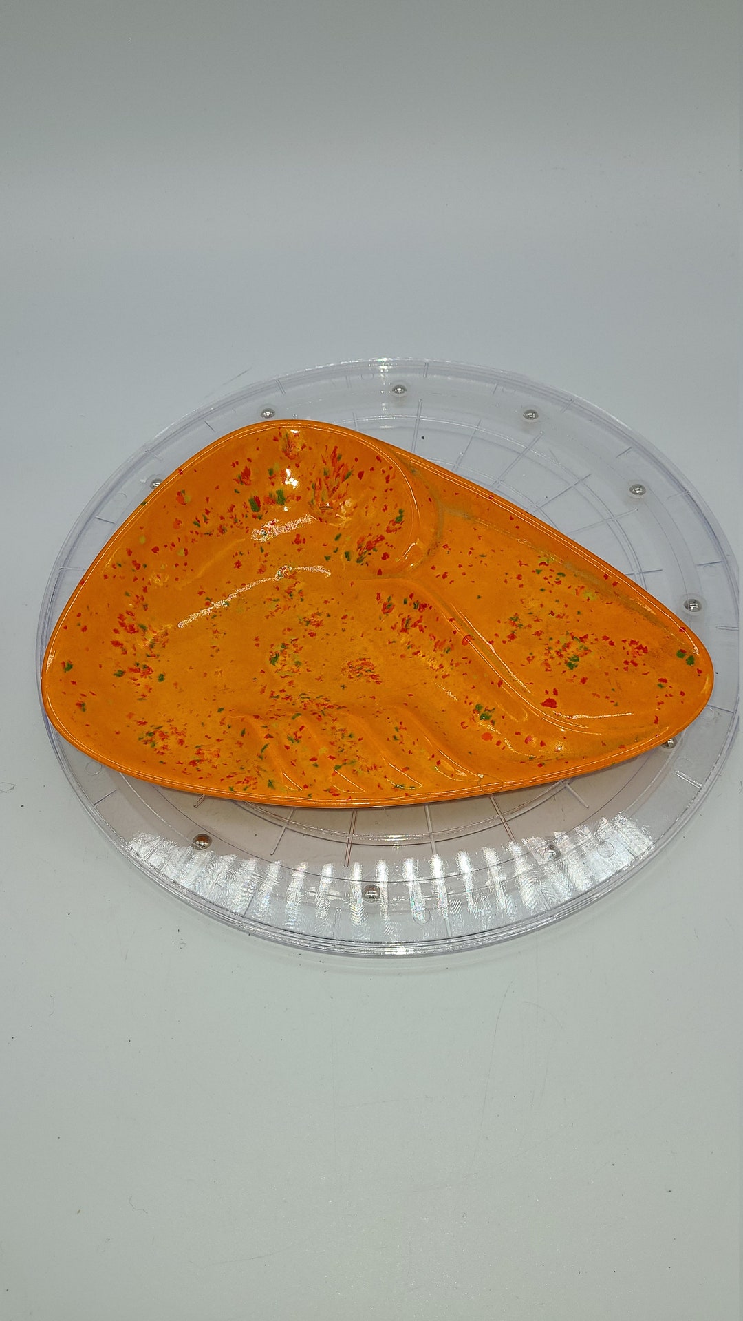 Mid-century Atomic Orange Ashtray, Vintage Ashtray, Holland Mold ...