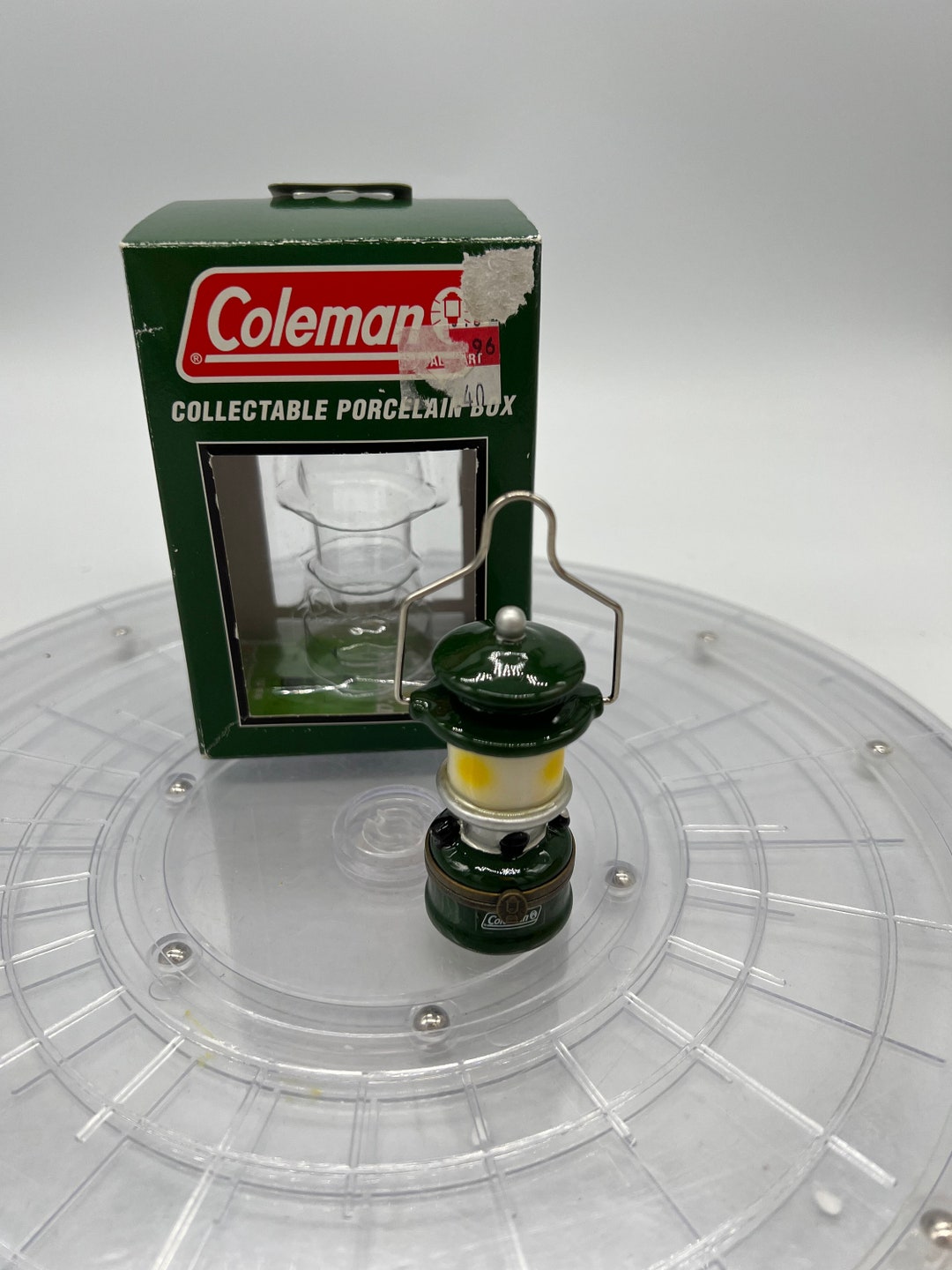 2000 Coleman Camping Lantern PHB Porcelain Hinged Box With Original Box ...