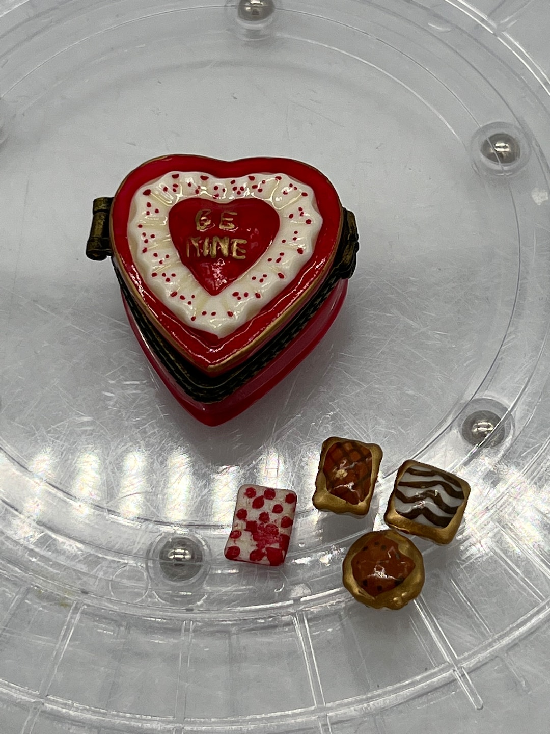 Valentine's Heart Trinket Box With Candy - "be Mine" Gift - Etsy
