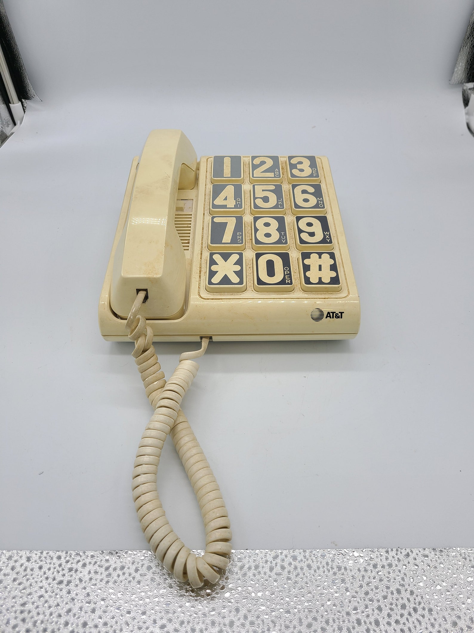 Vintage Large Number Push Button Telephone. - Etsy