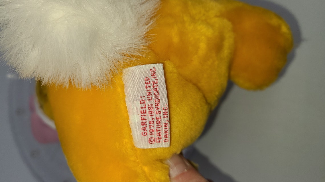 Vintage 1981 Garfield Bunny Rabbit Plush Stuffed Animal. - Etsy