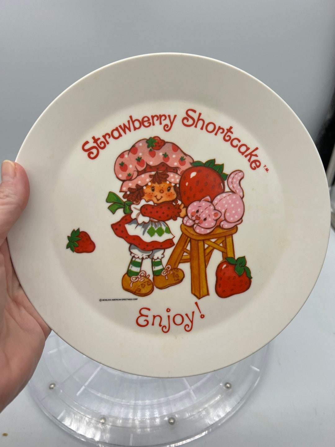 Vintage Strawberry Shortcake Plastic Dinner Plate - Etsy