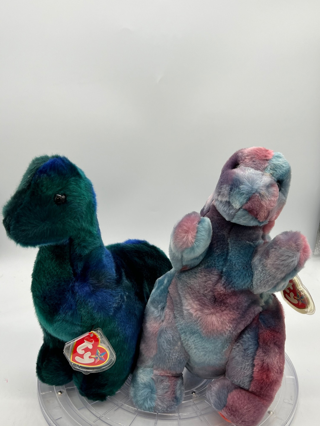 1999 Ty Beanie Buddy Dinosaur With Hang Tag and Tush Tag. Bronty and ...