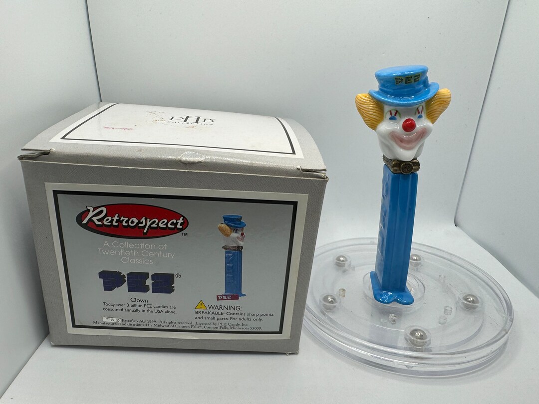 Clown Pez Porcelain Hinged Trinket Box - Midwest of Cannon Falls - With ...