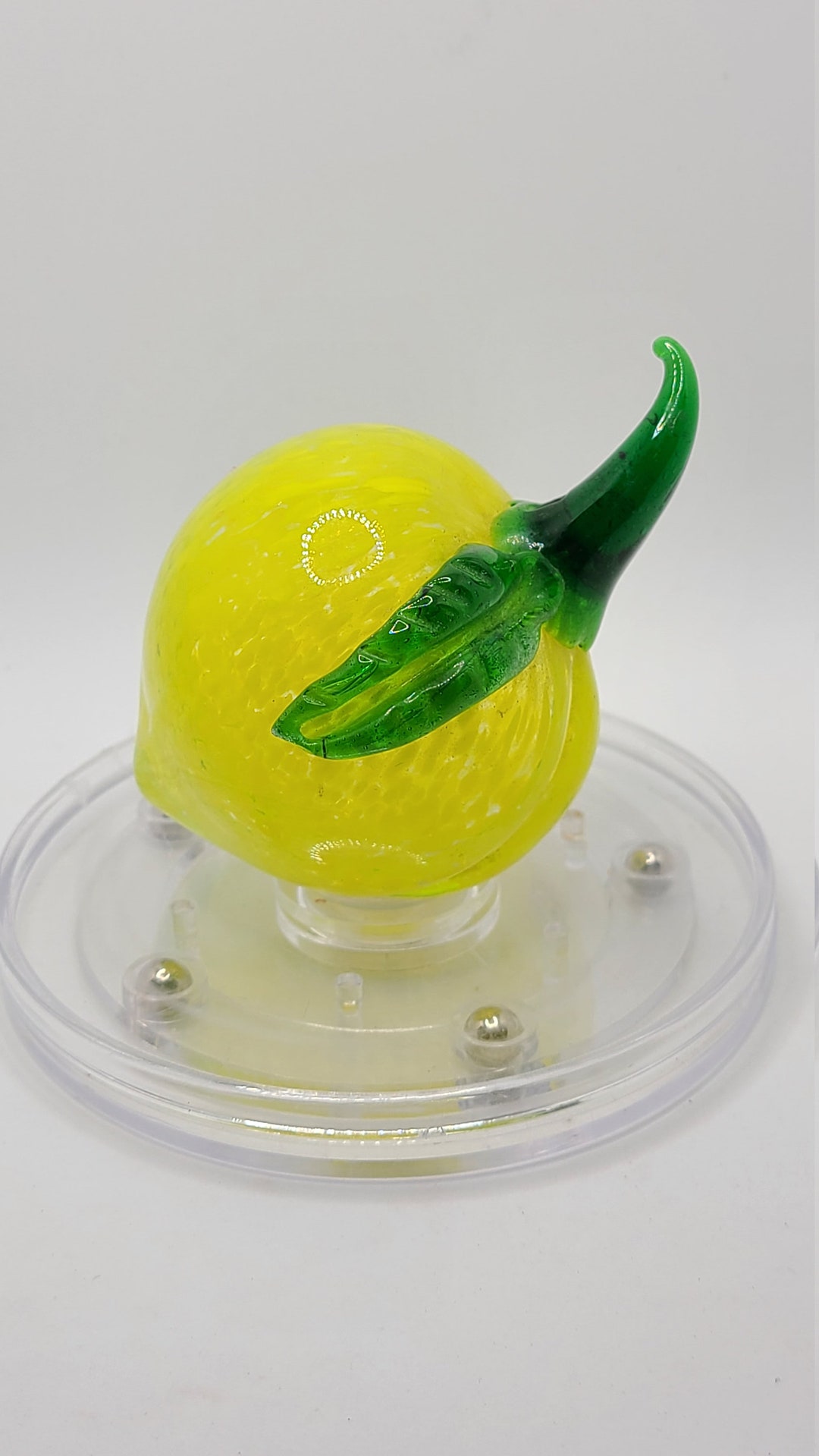 Beautiful Vintage Lemon Glass Art. - Etsy