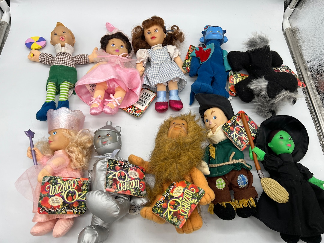 1998 Warner Brothers Turner Classic Wizard of Oz Beanie Dolls Sold ...