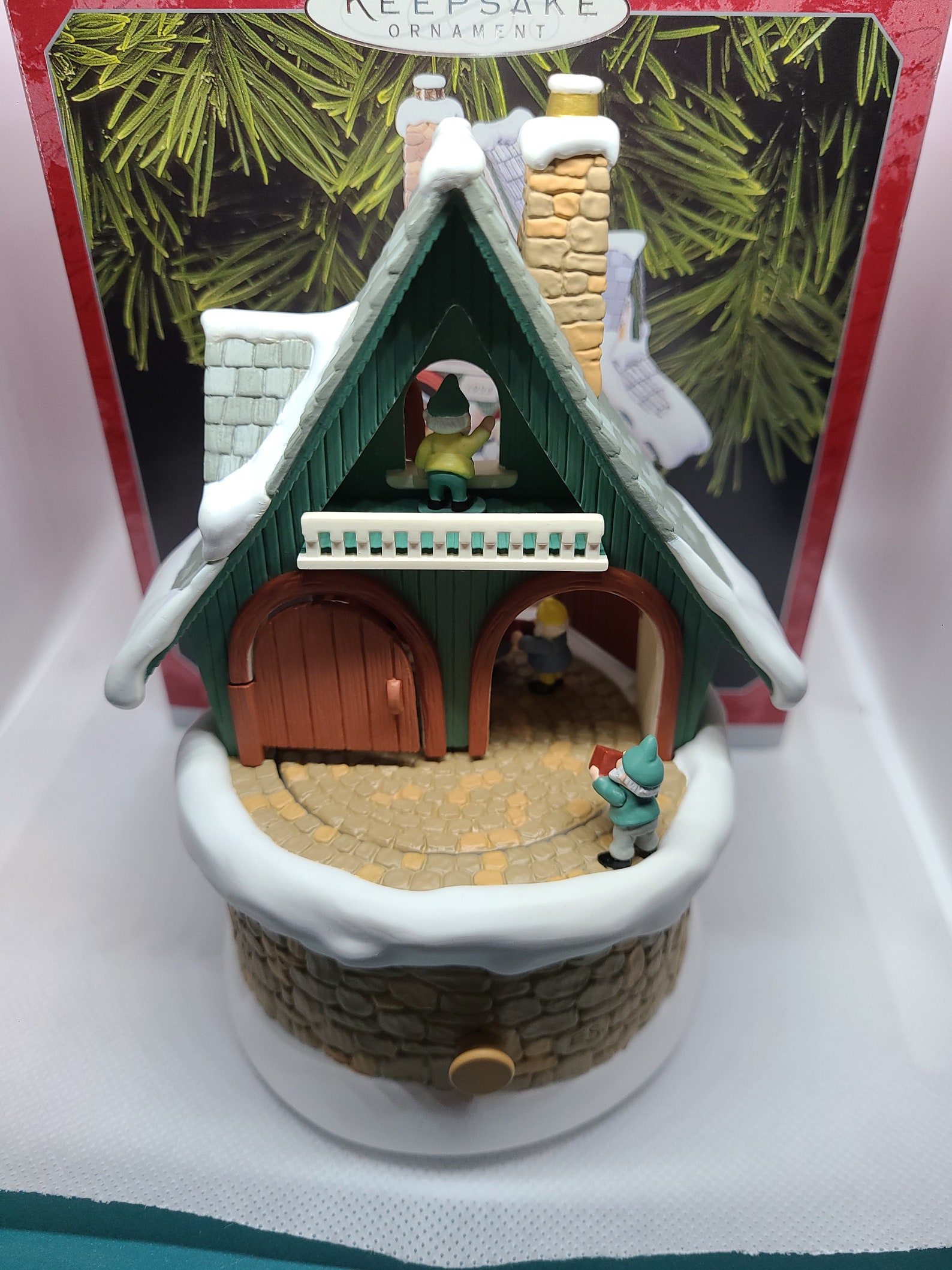 Vintage 1998 Hallmark Keepsake Santa's Merry Workshop Music Box. - Etsy