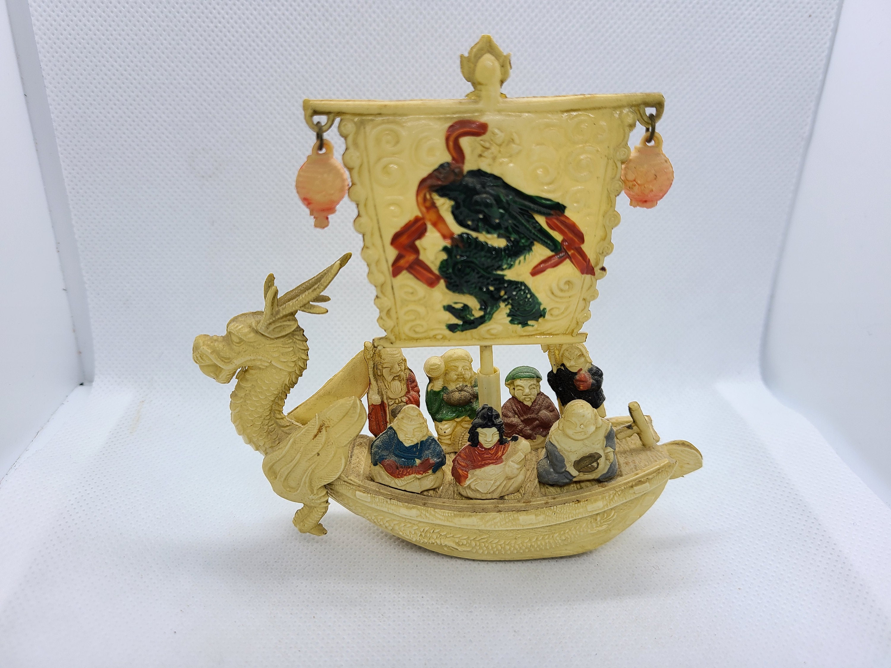 Vintage Celluloid Japanese Dragon Boat Miniature: Made in Japan - Etsy