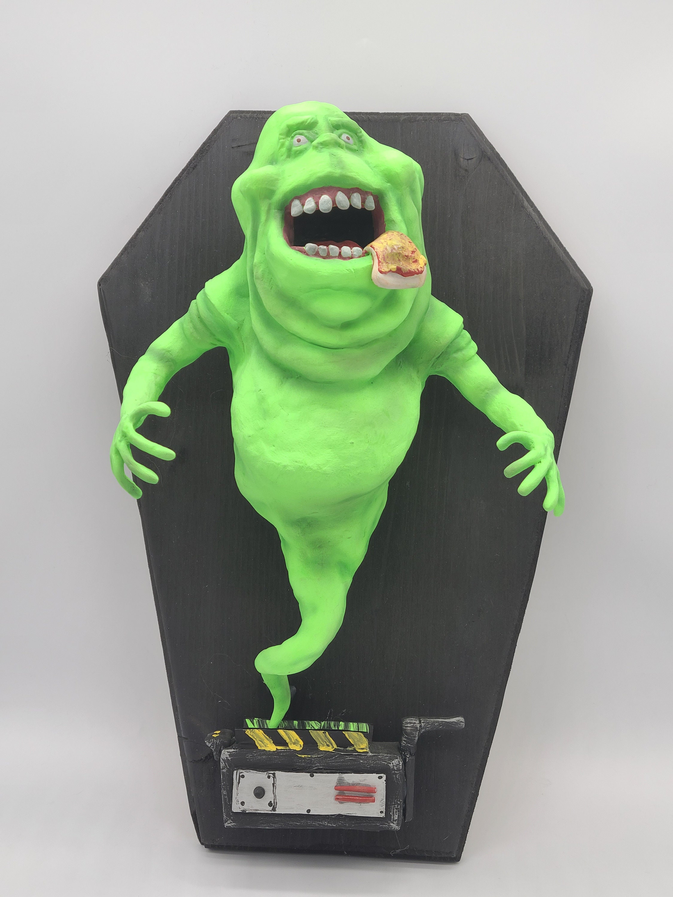 3d Slimer Ghostbusters Fan Art With Trap Wall Hanging Etsy
