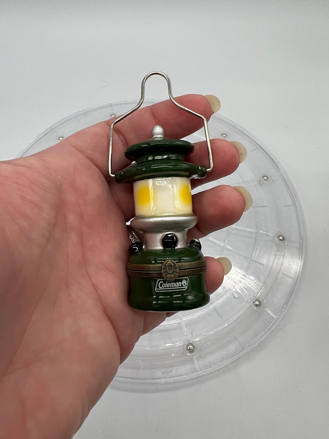 2000 Coleman Camping Lantern PHB Porcelain Hinged Box With Original Box ...