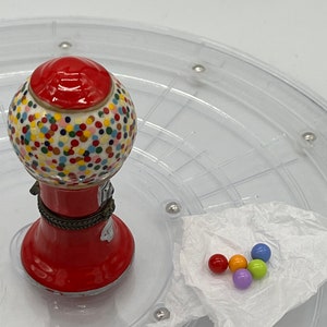PHB Porcelain Gumball Machine Trinket Box With 5 Gumballs - Etsy