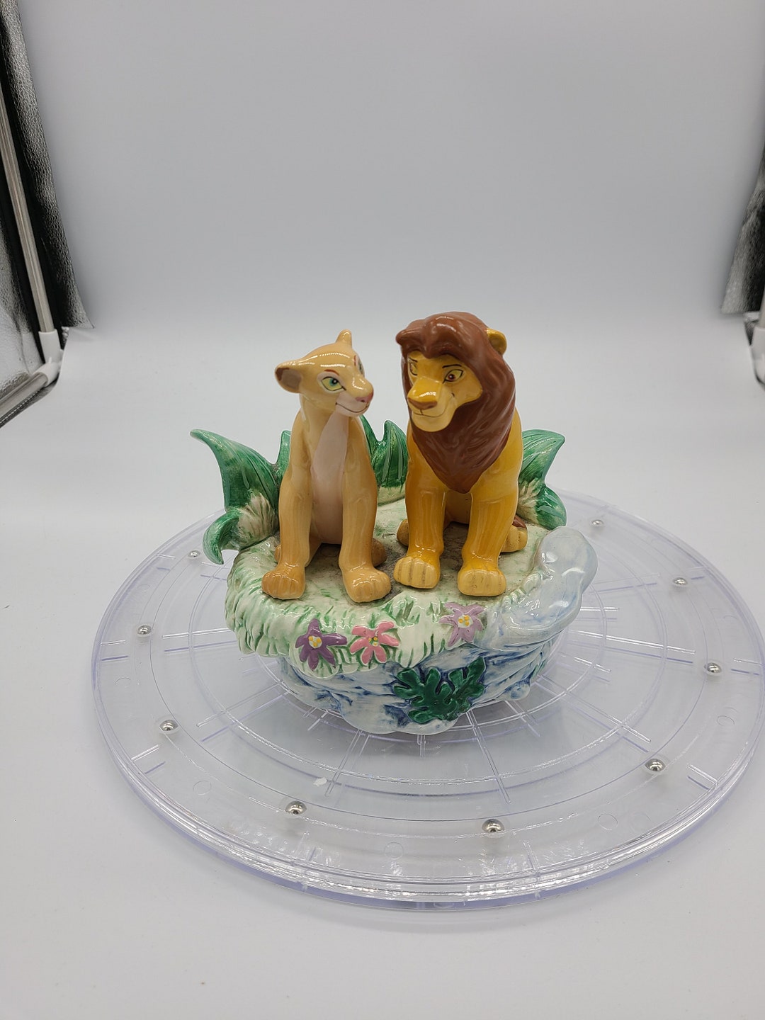 Vintage Disney's the Lion King Porcelain Music Box. "can You Feel the ...