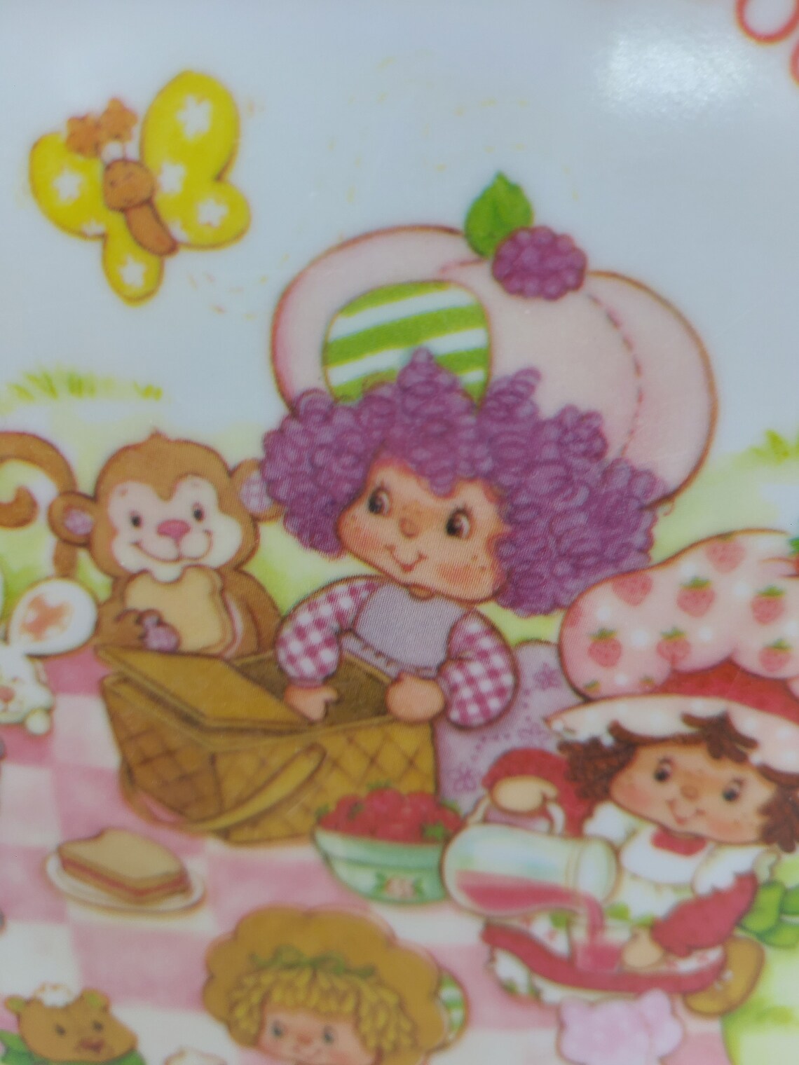 Vintage Strawberry Shortcake Plastic Dinner Plate - Etsy