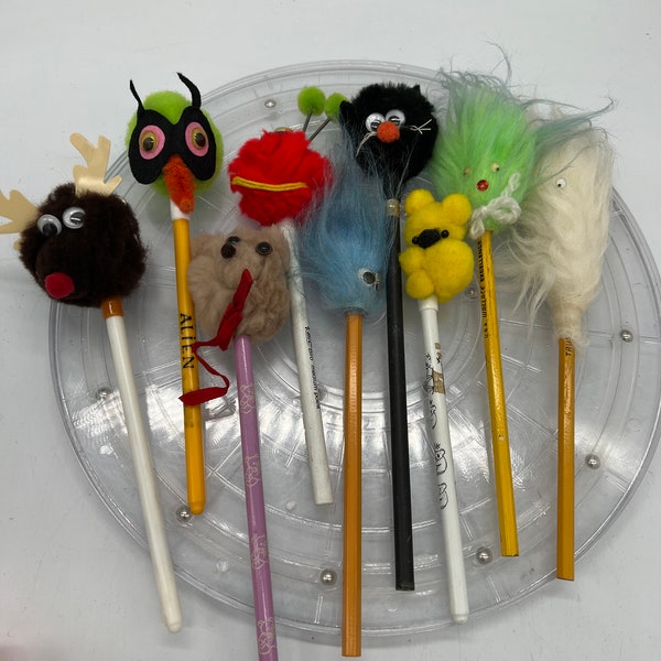 Fuzzy Pencils - Etsy