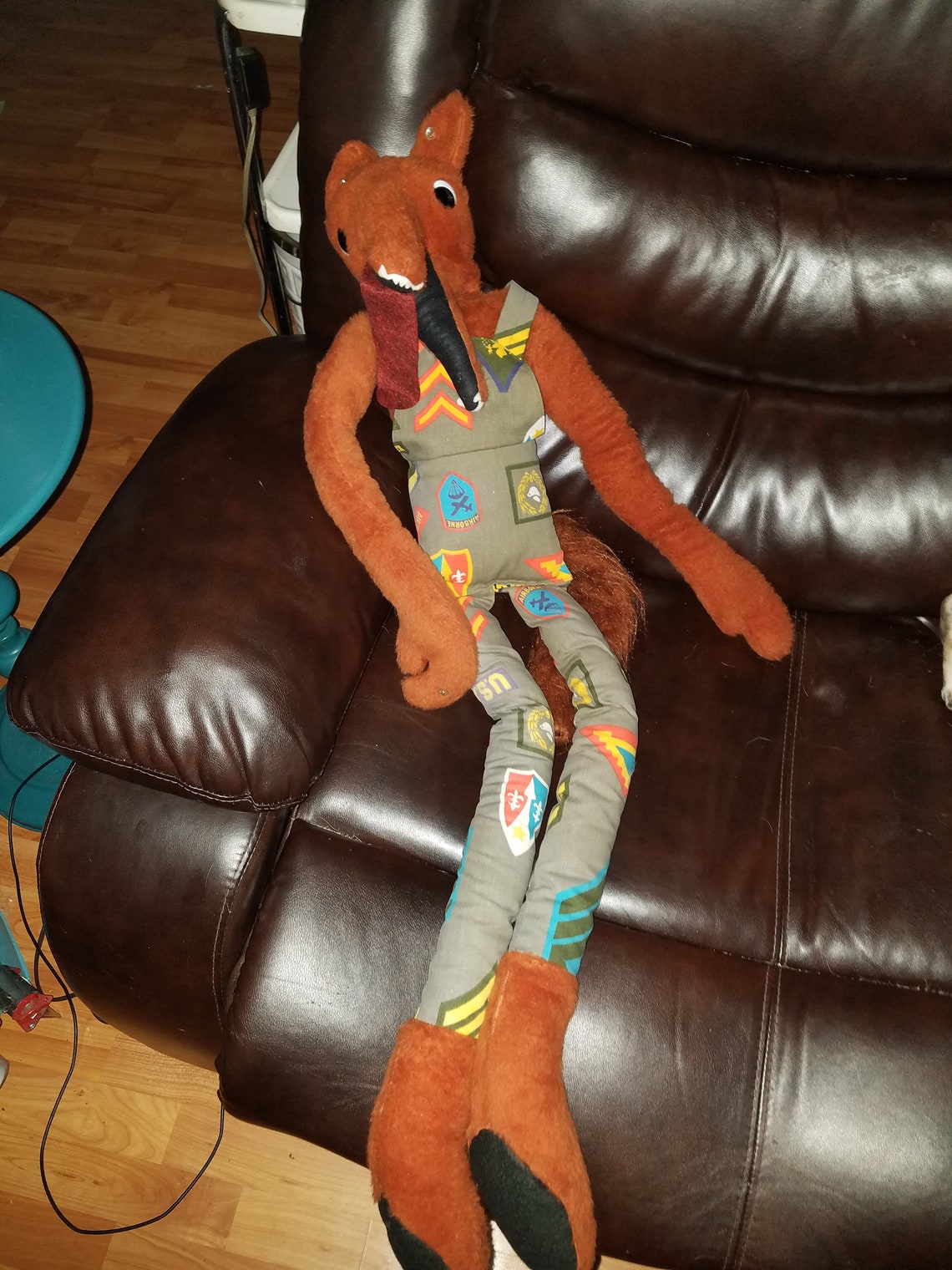 Vintage Long Limb Wolf Stuffed Animal by Possum Trot Big Bad | Etsy