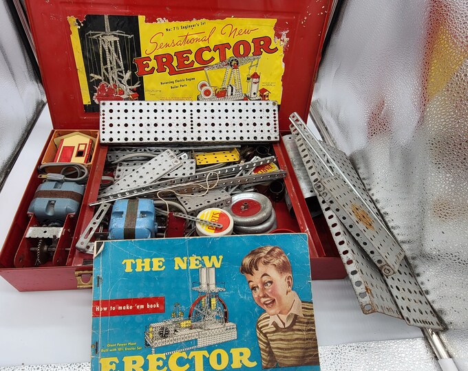 Vintage 1951 Erector Set the World's Greatest Construction Toy ...