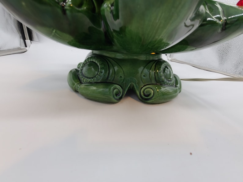 Vintage Handpainted Ceramic Christmas Tree With Ceramic Stand. - Etsy