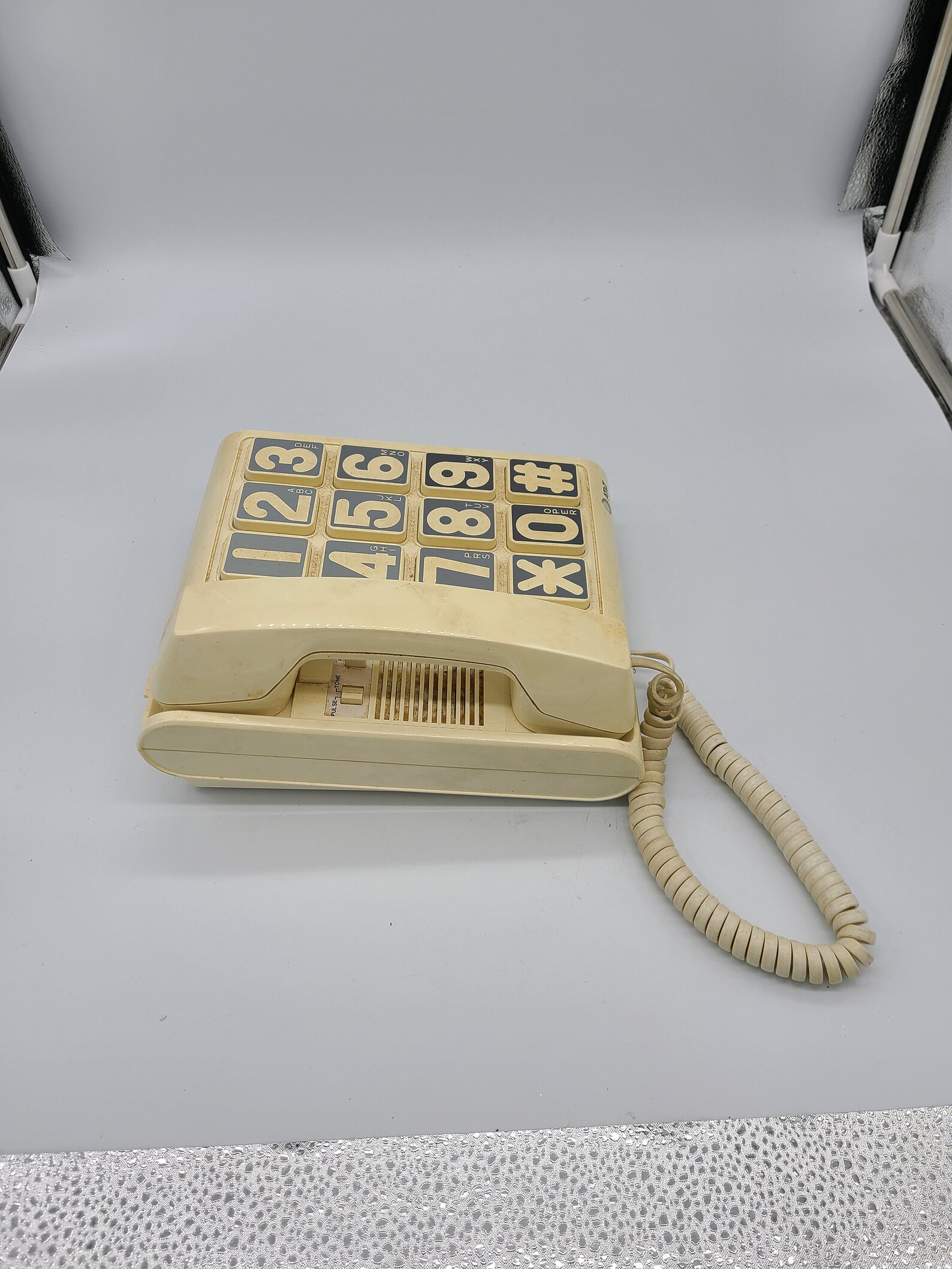 Vintage Large Number Push Button Telephone. - Etsy
