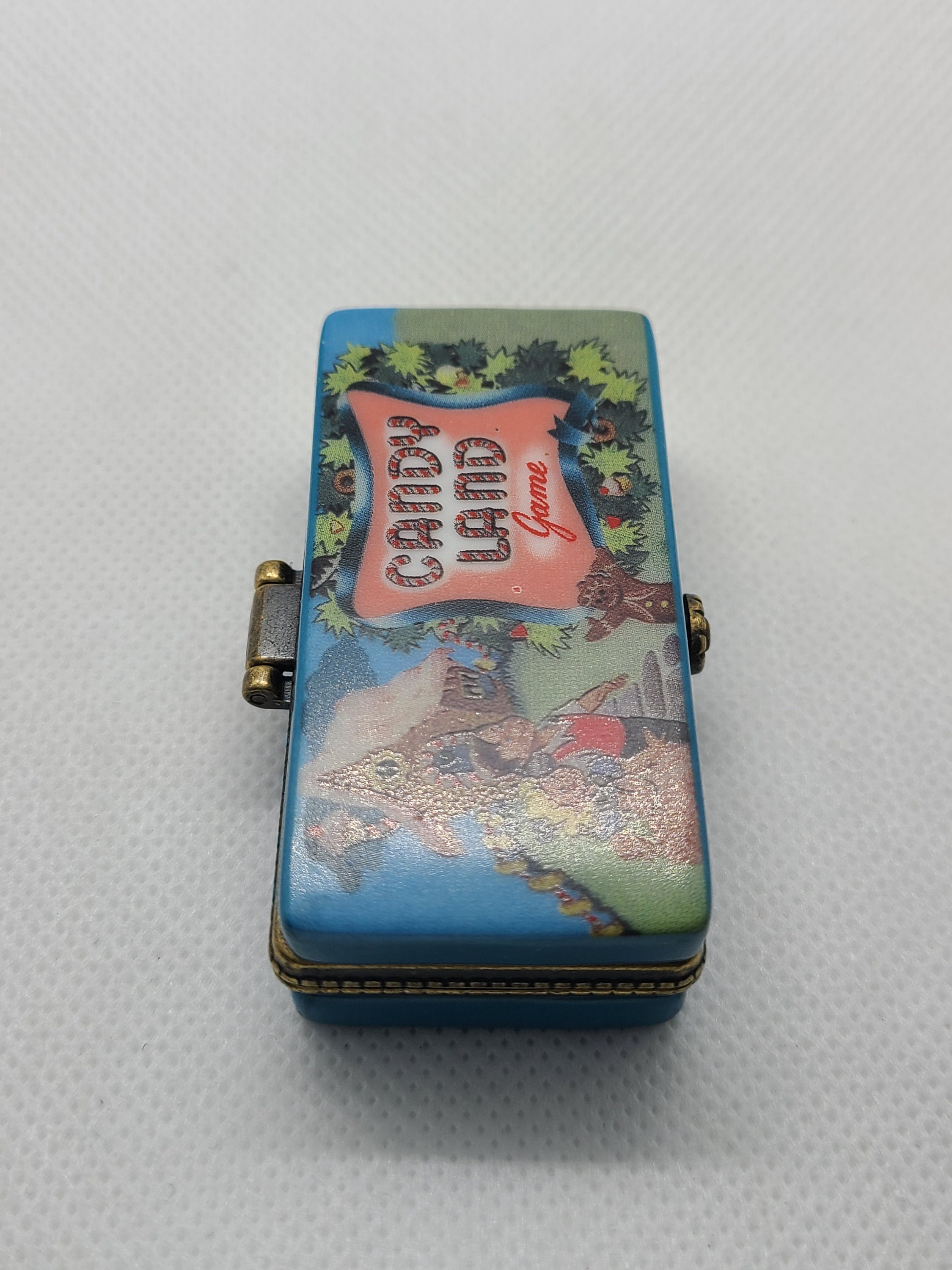 Candyland Game Porcelain Hinged Box With Candy Cane Trinket. | Etsy