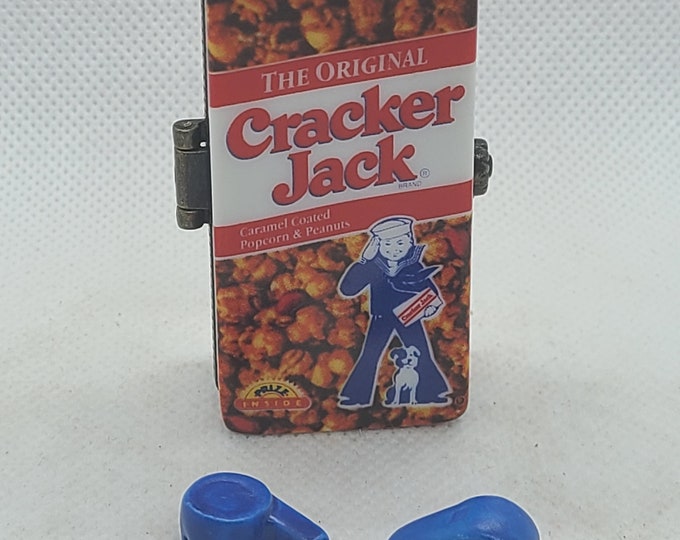 Vintage Cracker Jacks Porcelain Hinged Box With Whistle Trinket. - Etsy