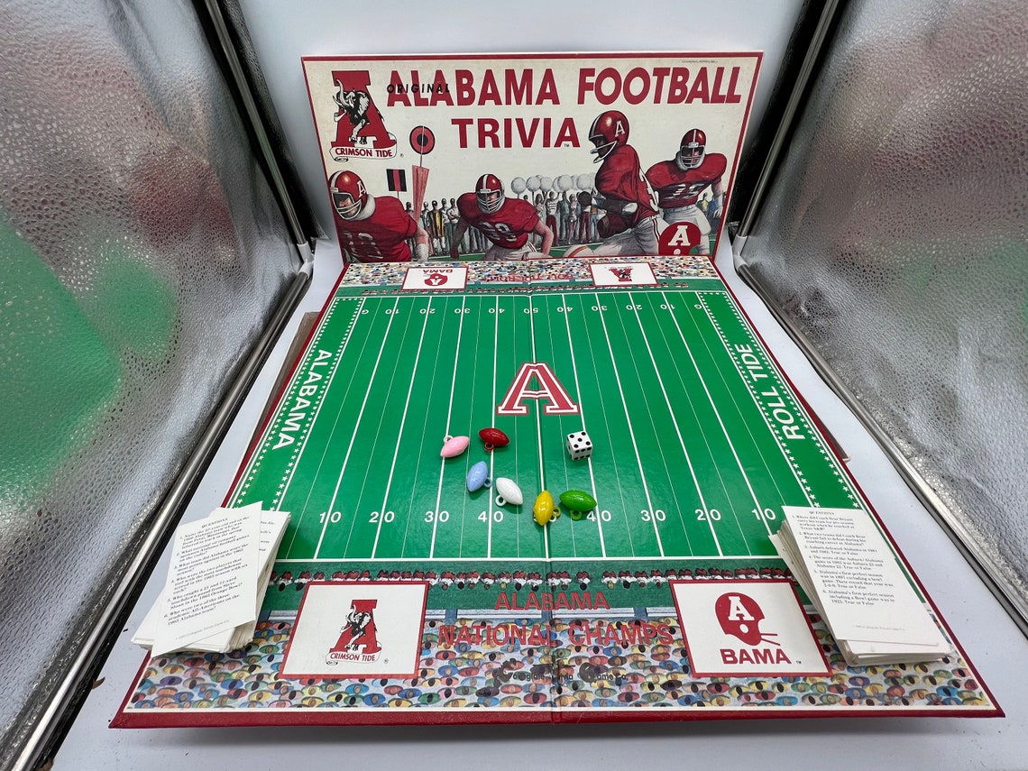 1985 Alabama Football Trivia Board Game. | Etsy