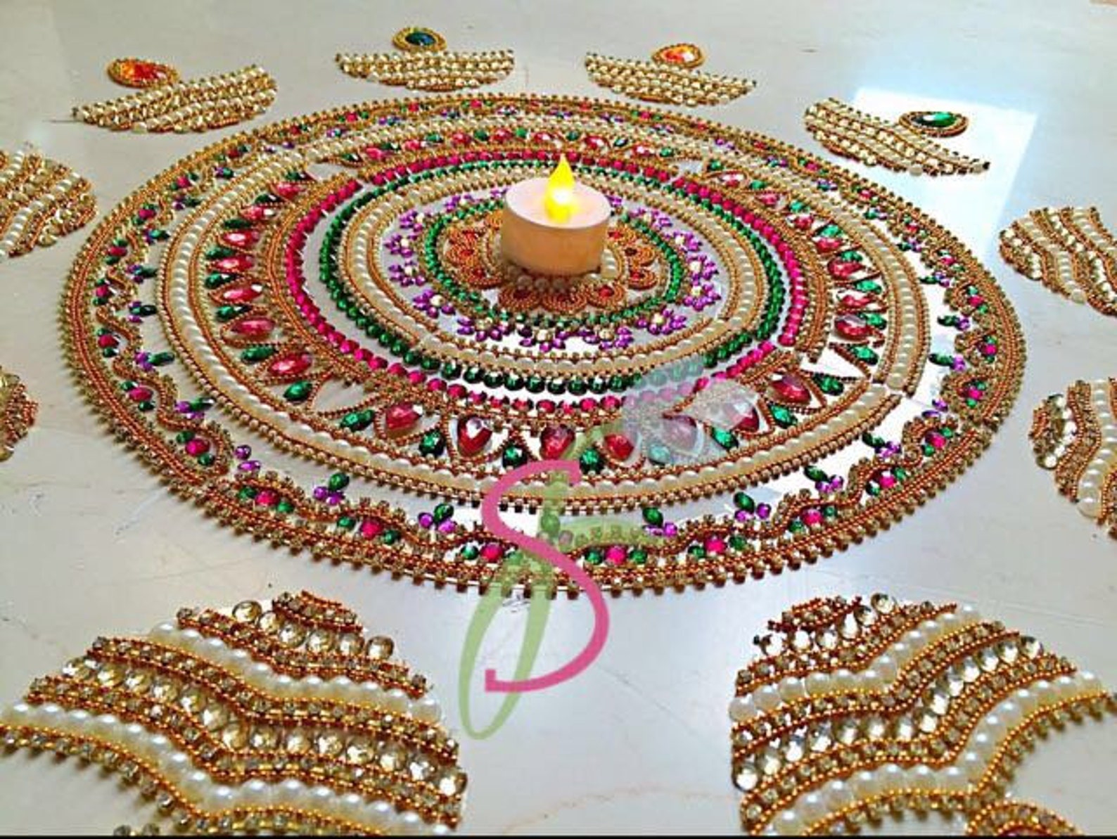 Festive rangoli | Etsy