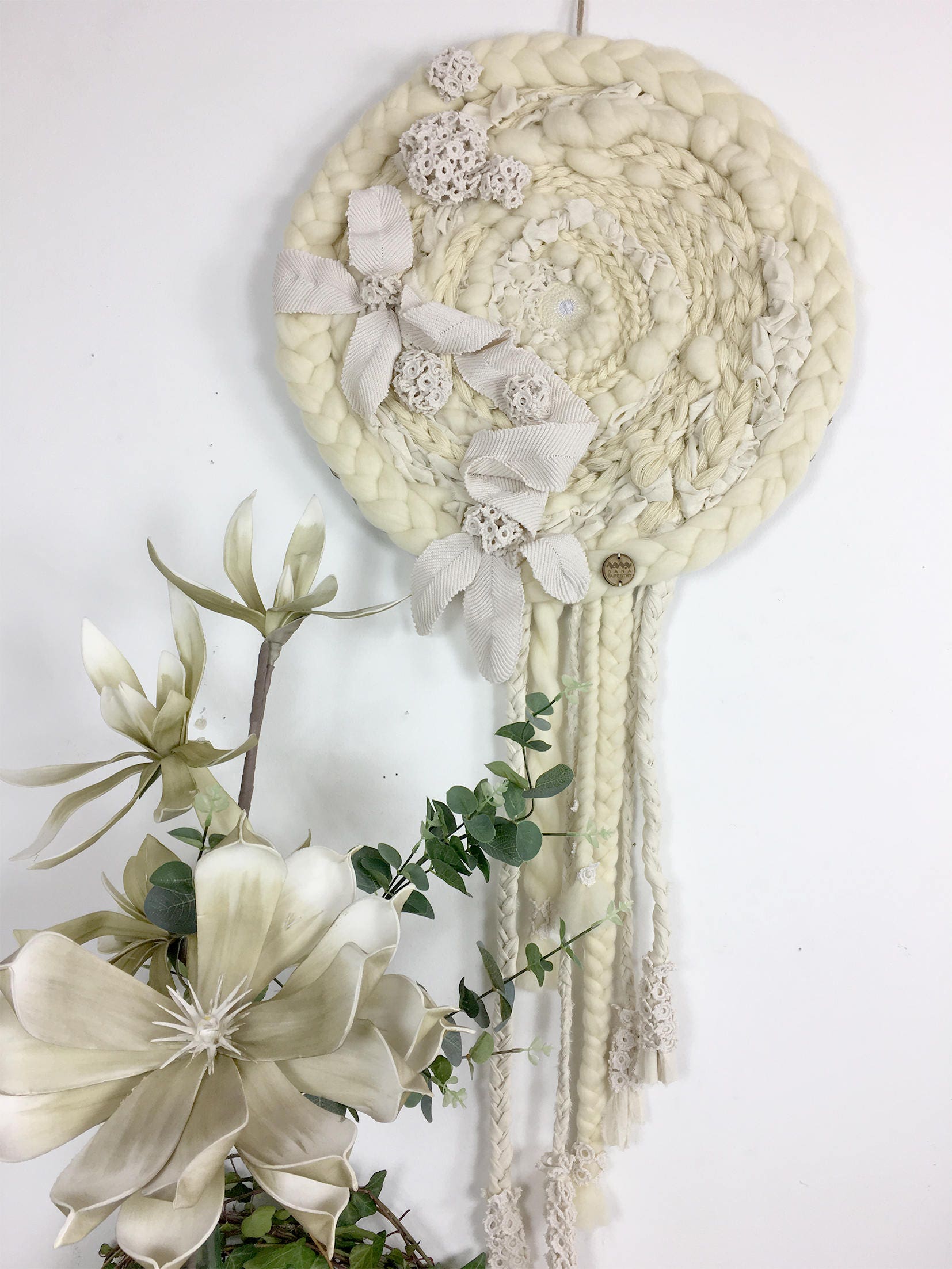 Circular Weaving round Wall Hanging | Etsy