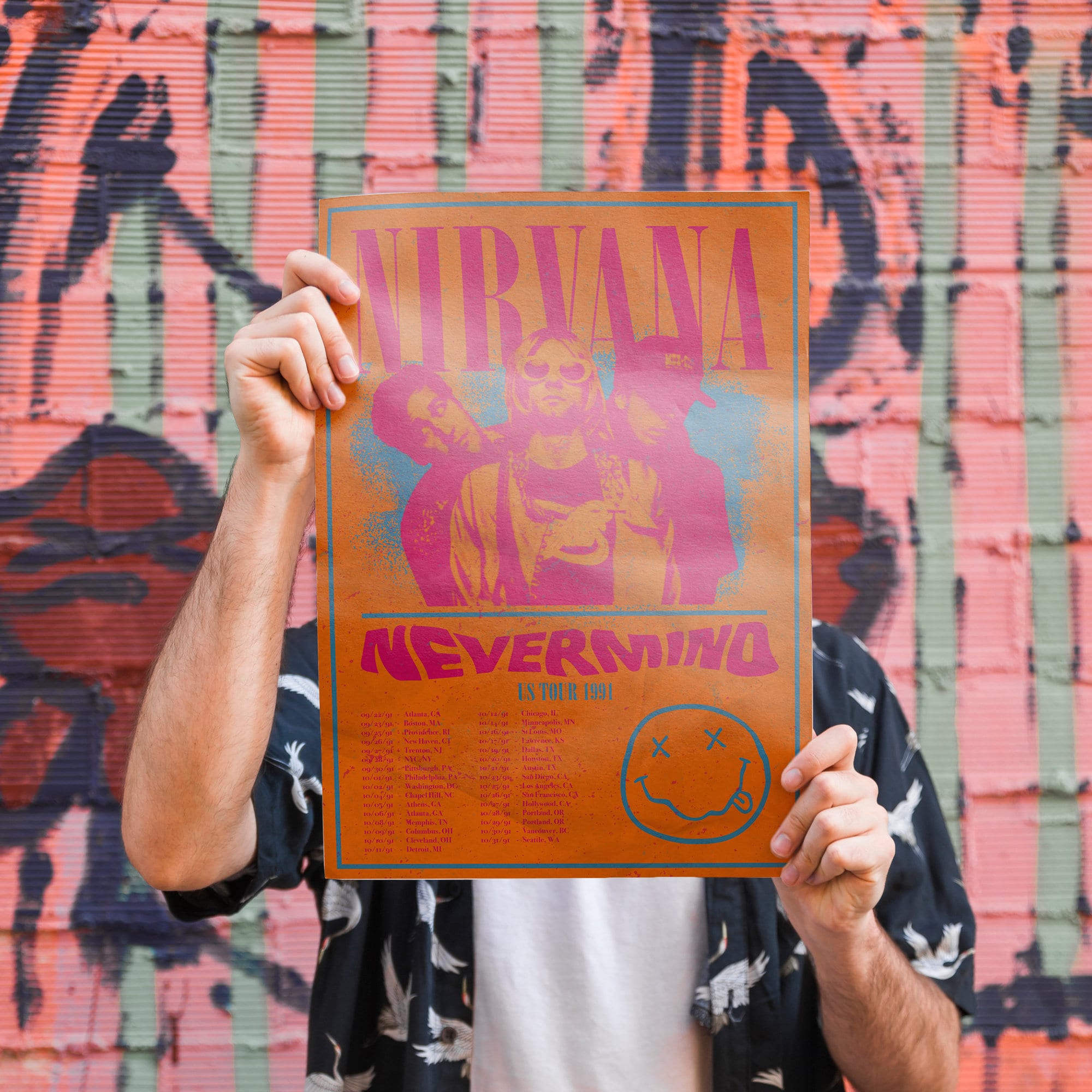 Affiche Nirvana Kurt Cobain Affiche Musicale Poster