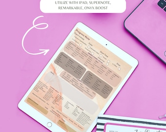 Remarkable 2 Psychotherapy Progress Note Template (fillable) Compatible ...