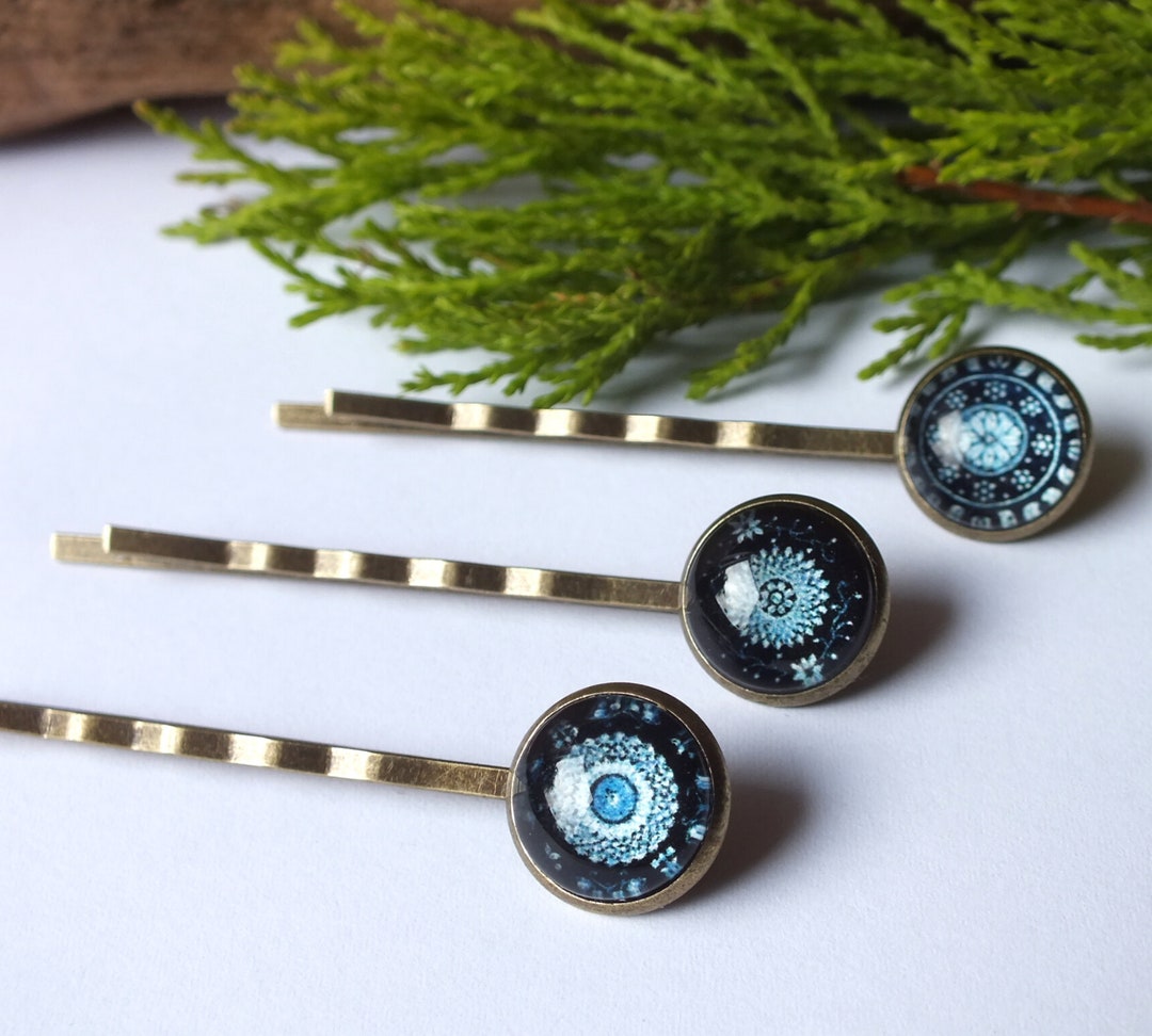 Hair Grip, Bronze Hair Grip, Set of 3, Hair Pin, Hair Slide, Bobby Pin ...